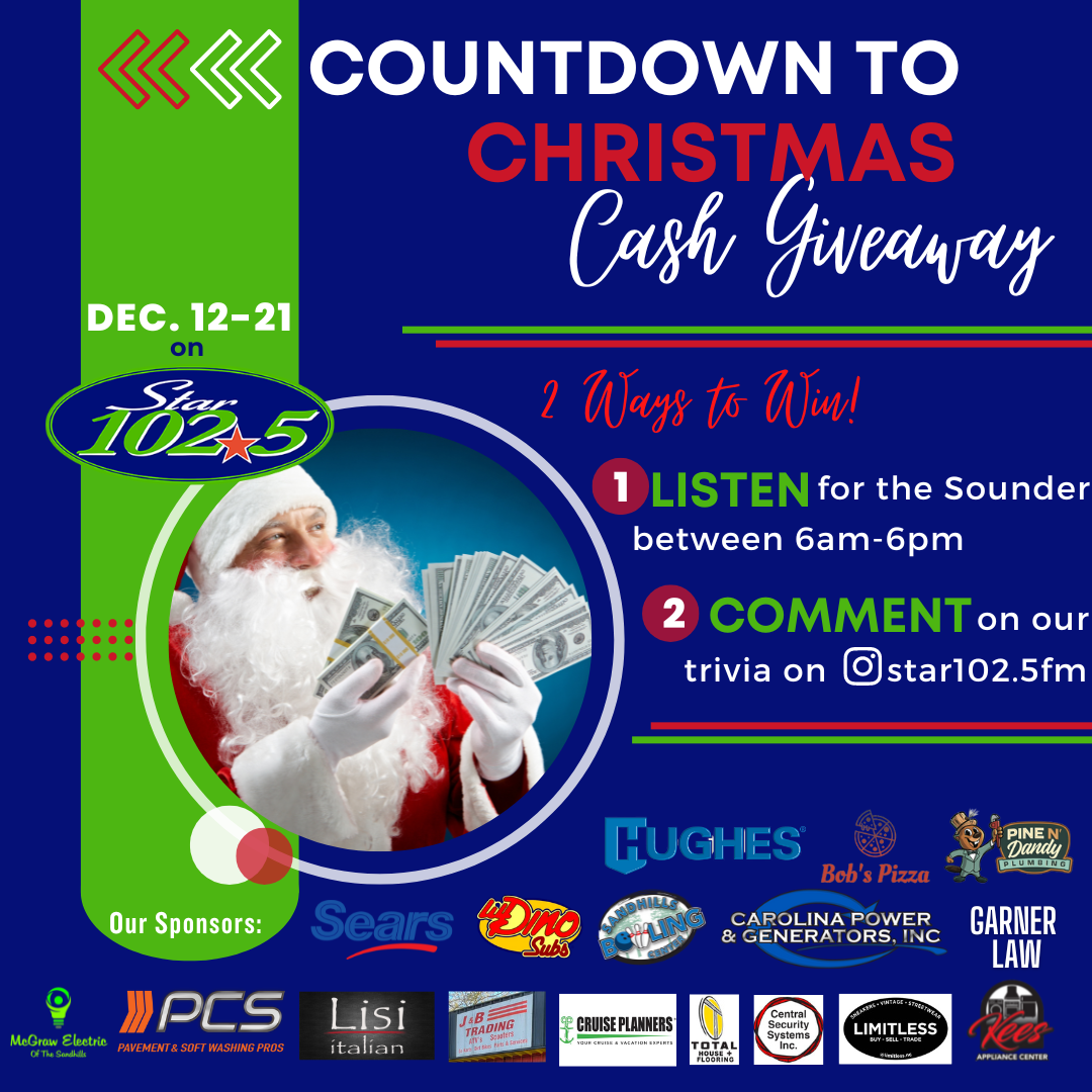 CHRISTMAS CASH GIVEAWAY - Star 102.5